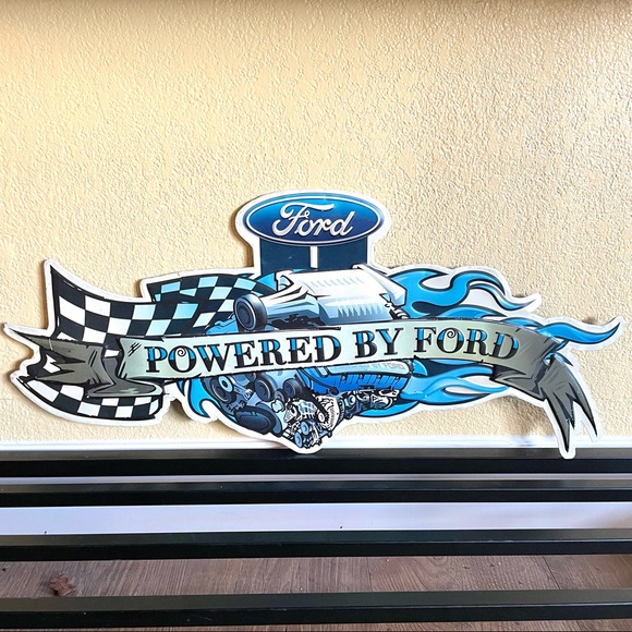 Ford | Wall Decor | New Powered By Ford Metal Sign | Poshmark